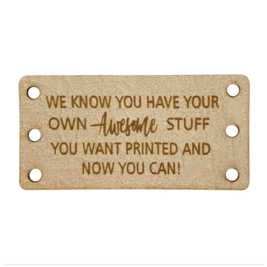 Faux Leather Labels – Make It Personal Company